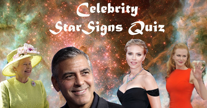 Celebrity Star Signs Quiz
