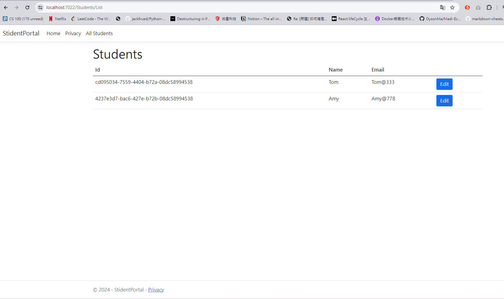 GitHub - d29553883/StudentPortal