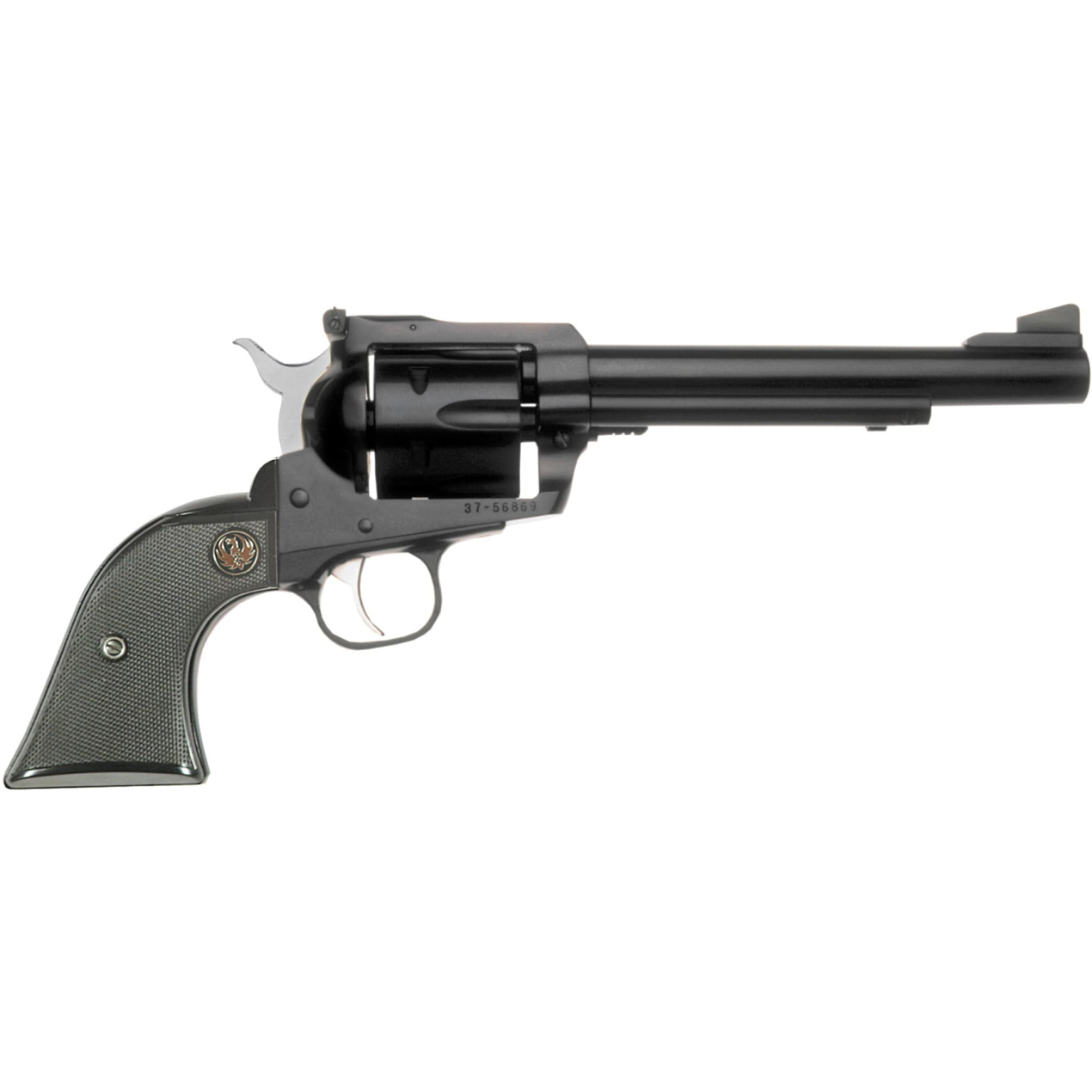 0316 Ruger New Model Blackhawk Single Action 357 Black Checkered Grips ...