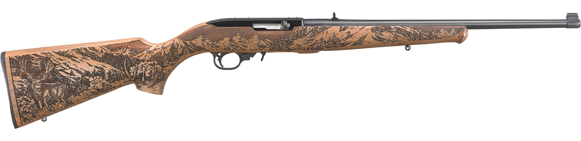 Ruger 10/22 Mule Deer 22 LR 18.5'' 10-Rd Semi-Auto Rifle 31161 - Semi ...
