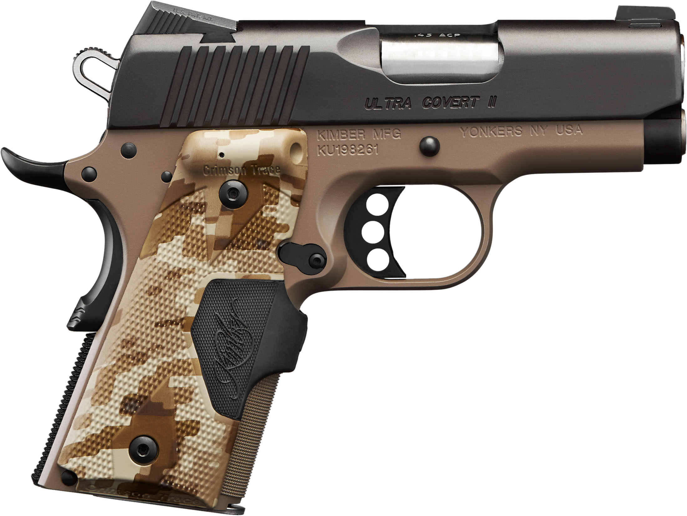 Kimber 3200167CA - Ultra Covert II 1911 - Pistol: Semi-Auto - 45 AUTO ...