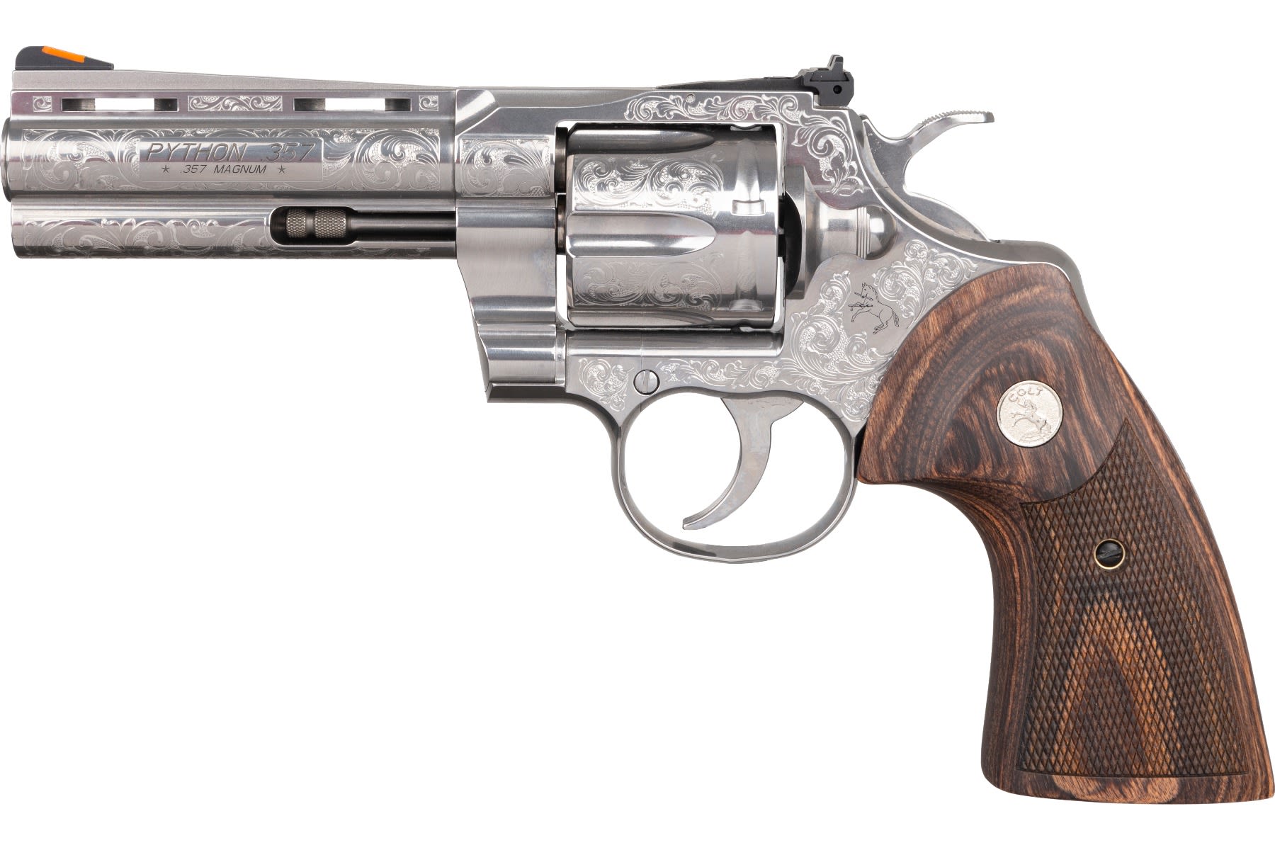 Colt Python Engraved 357 Mag 4.25'' 6-Rd Revolver | Gunstores