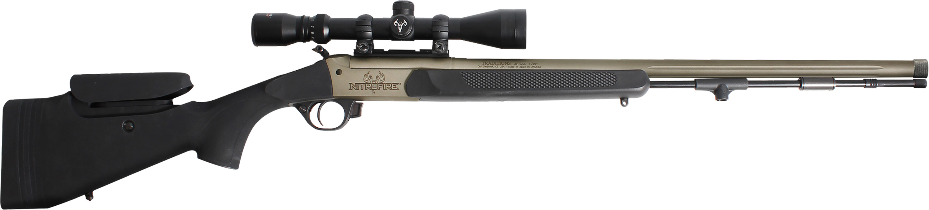 TRA NITROFIREPRO 50CA BLK CMBO - Single Shot Rifles at GunBroker.com ...