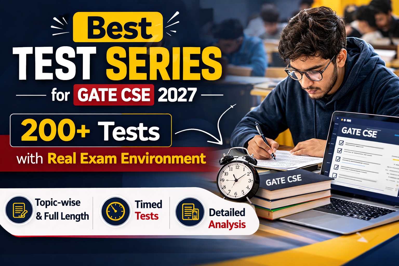 Best Test Series for GATE CSE 2027: 200+ Tests with Real...