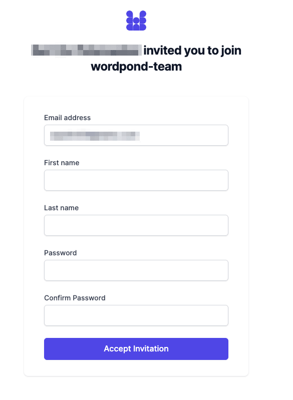 Inviting team members