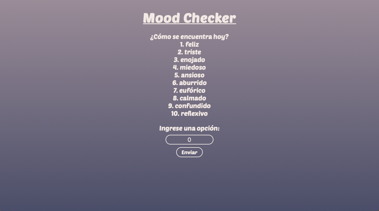 GitHub - pibelanzallamas/mood-checker: how do you feel?