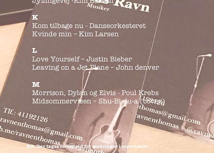 Thomas Ravn → Book direkte online her