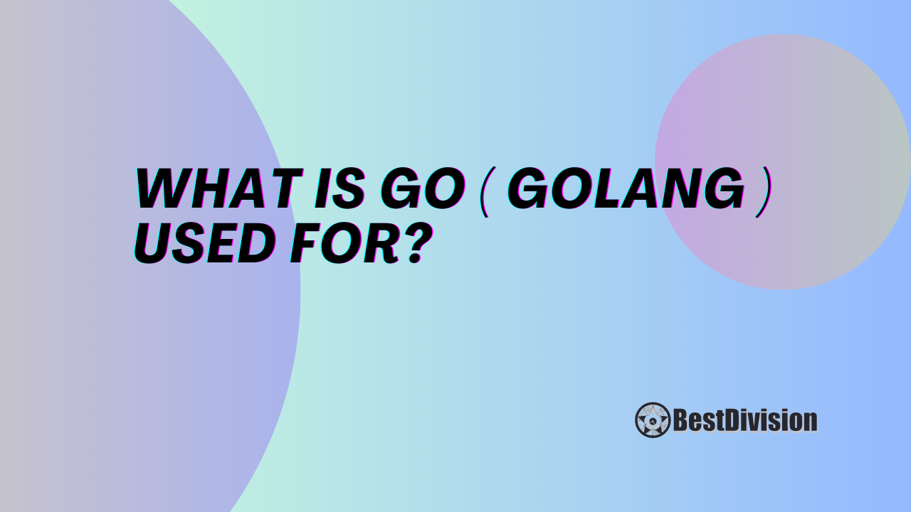 What Is Go (Golang) Used For? A Comprehensive Guide | BestDivision