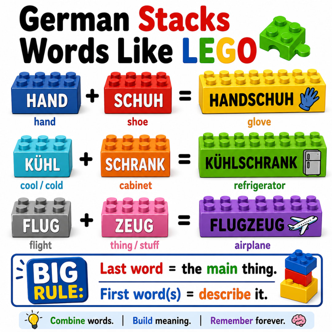 German Compound Words Explained with LEGO Bricks — Handschuh ...