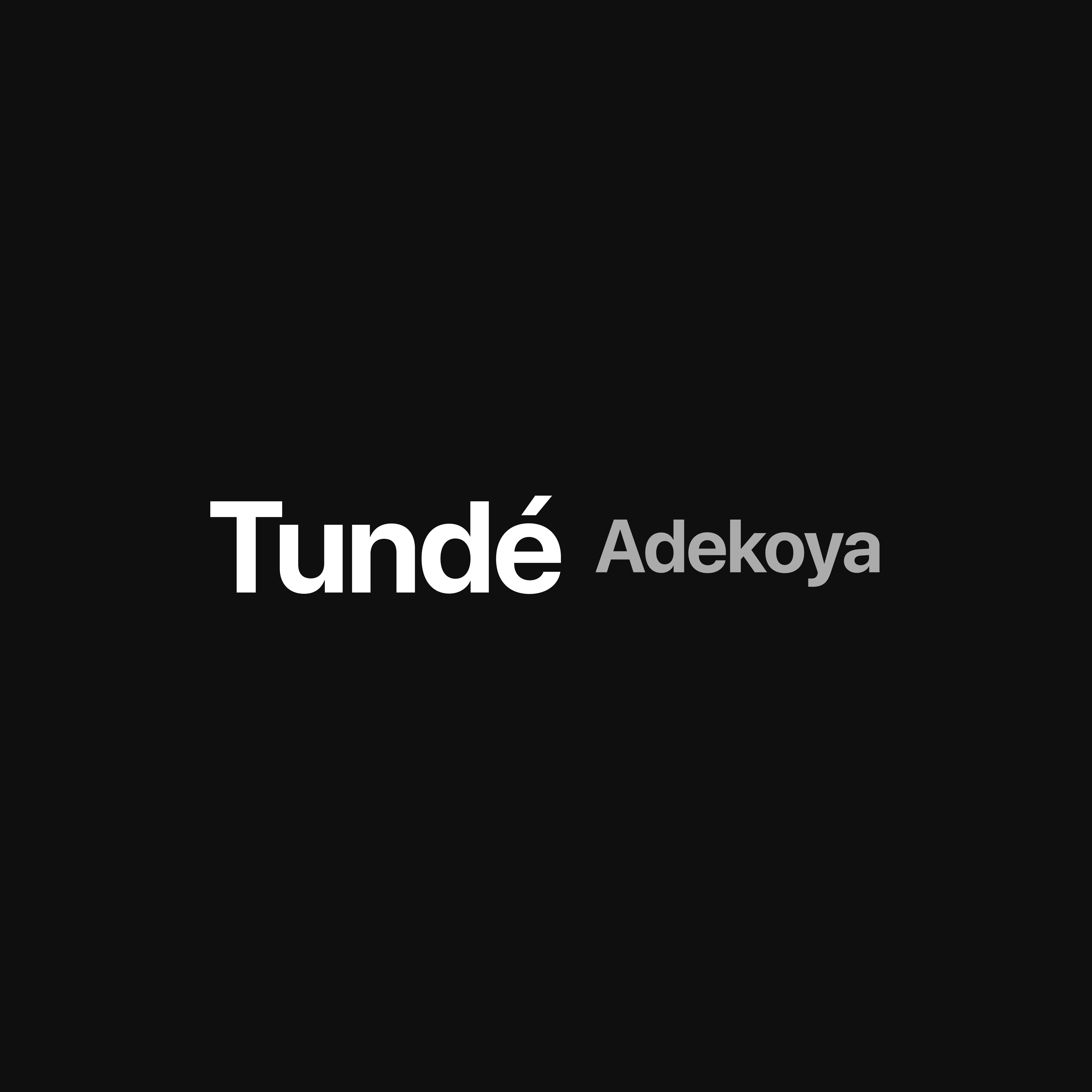 Tunde Adekoya | Crafting Seamless Digital Experiences and Human-Centered Products