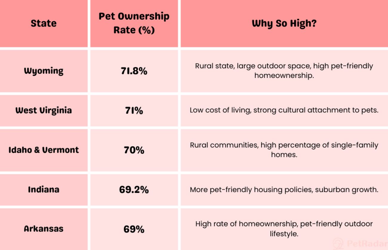 Pet Ownership in the U.S. (2025): How Many Pets Are in Each State & How ...