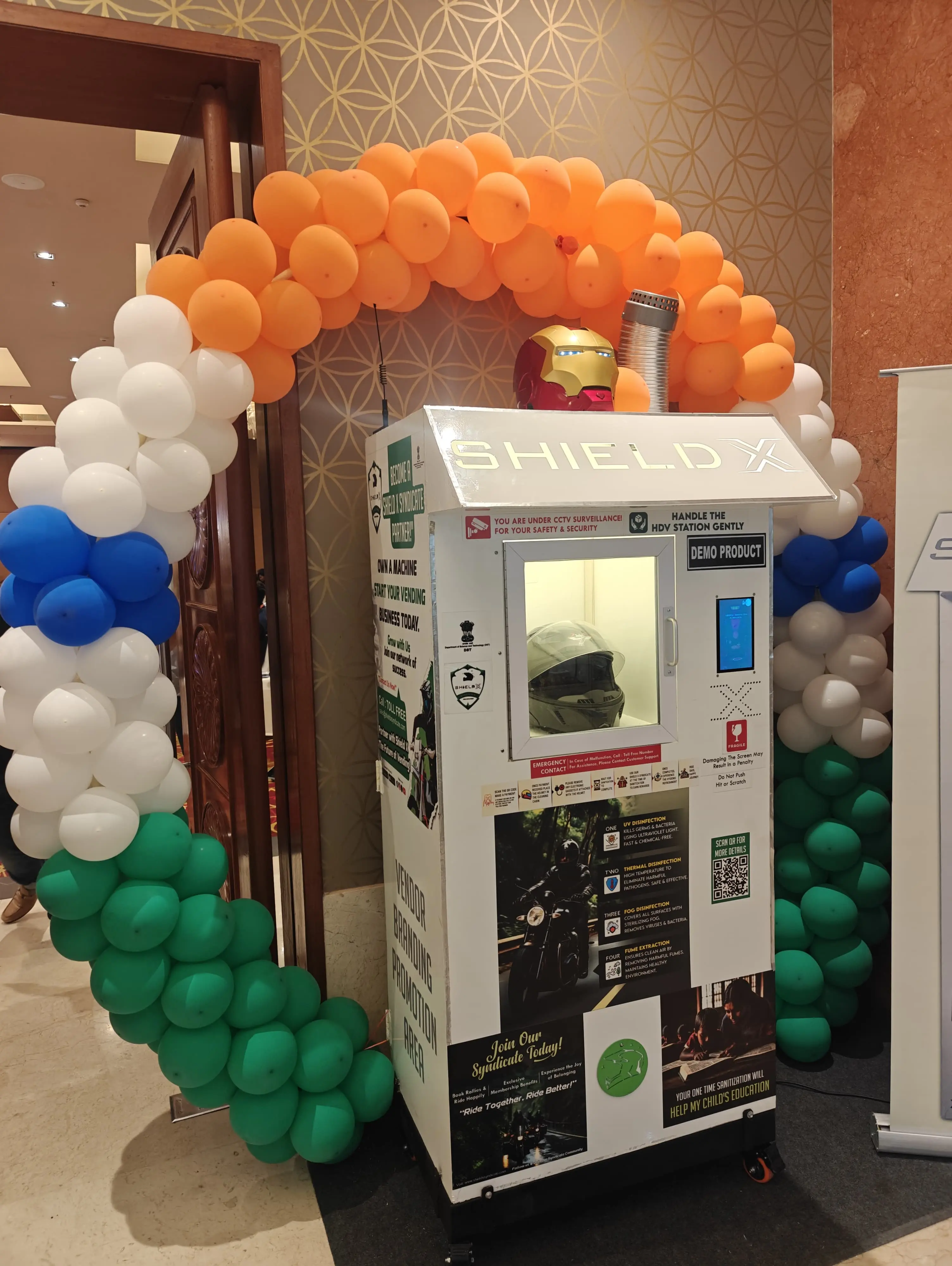 Helmet Cleaning & Sanitization Vending Machines in India | Shield X ...