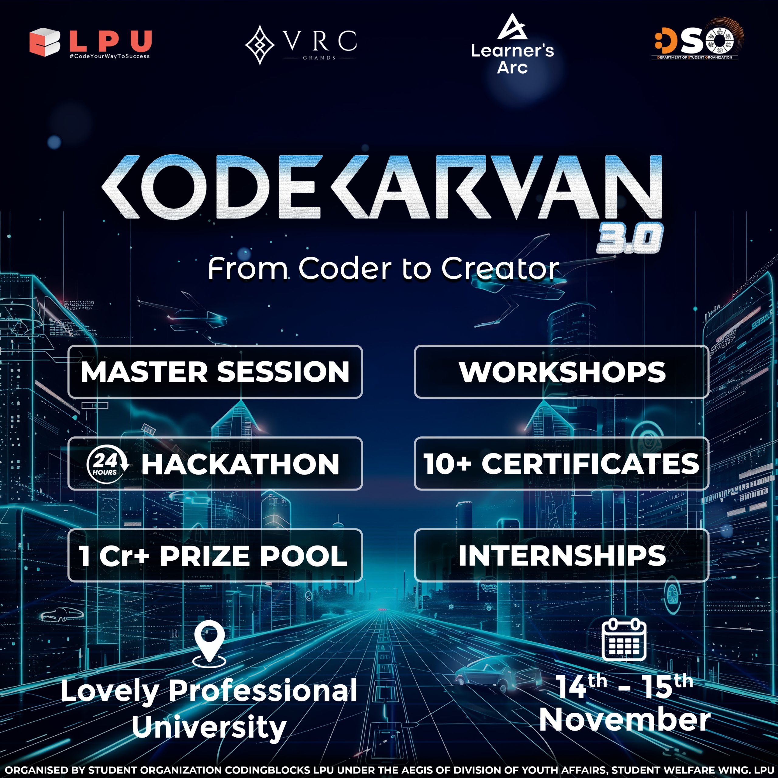 Code Carvan 3.0 - From Coder to Creator | Coding Blocks LPU