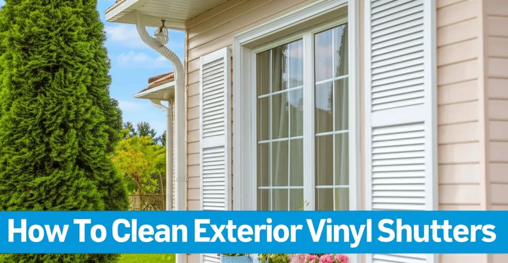 How To Clean Exterior Vinyl Shutters — Be A Cleaner