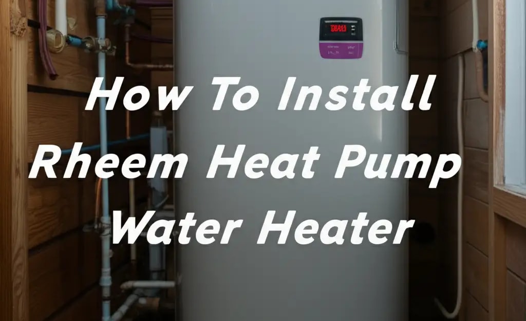How To Install Rheem Heat Pump Water Heater — Home Essentials Guide (HEG)