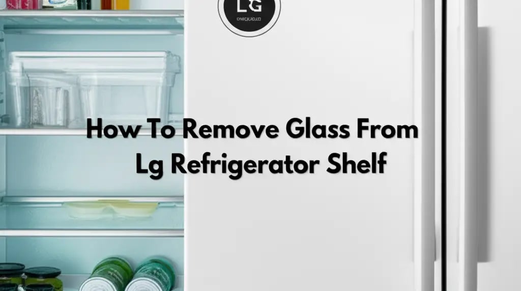 How To Remove Glass From Lg Refrigerator Shelf — Home Essentials Guide ...
