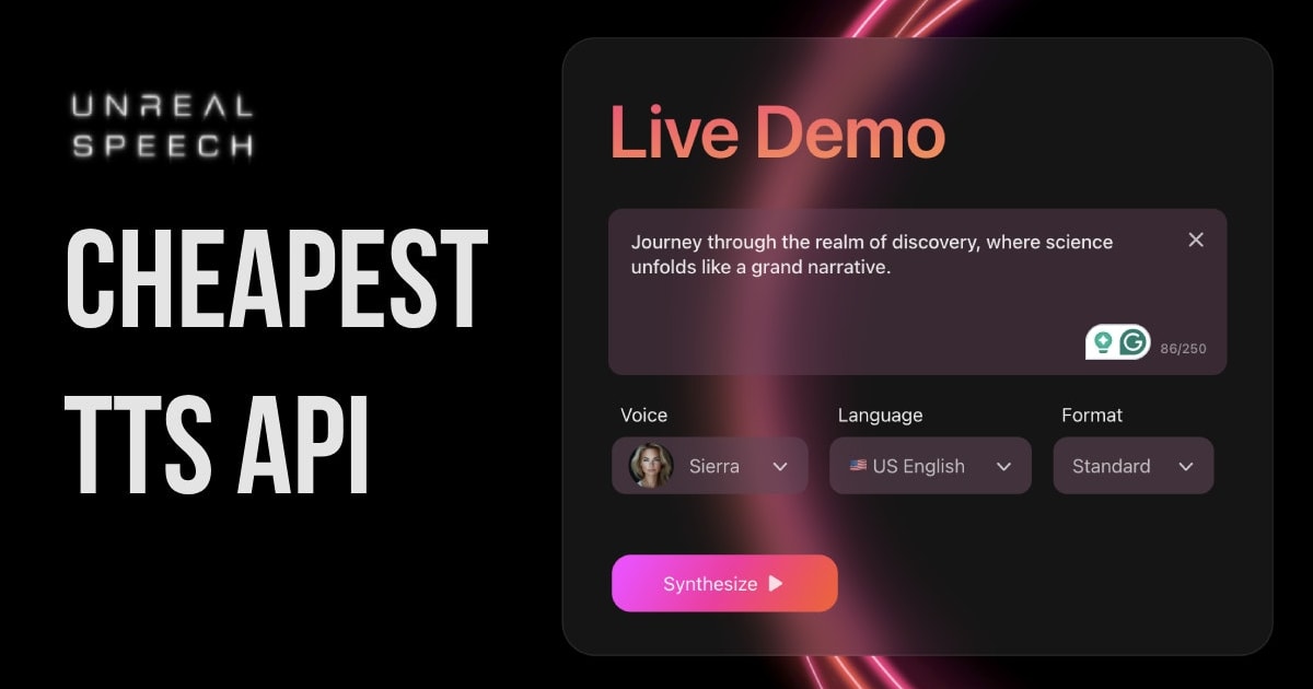 Unreal Speech - AI Tool