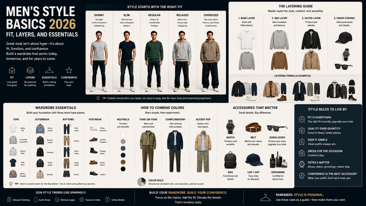 Men's Style Basics 2026: Fit and Essentials | Geng Fashion