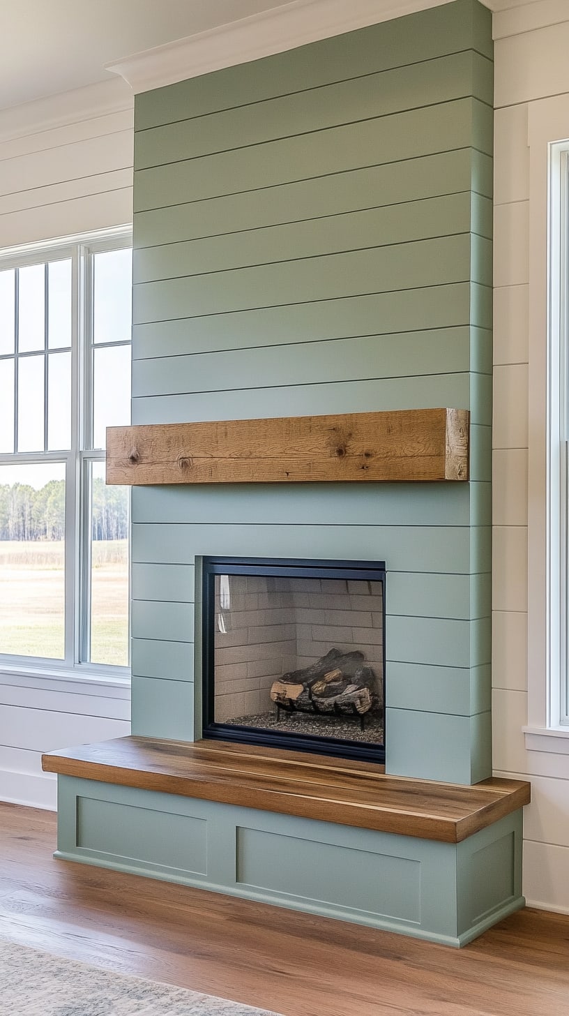 25 Stylish Shiplap Fireplace Ideas to Transform Your Living Space ...
