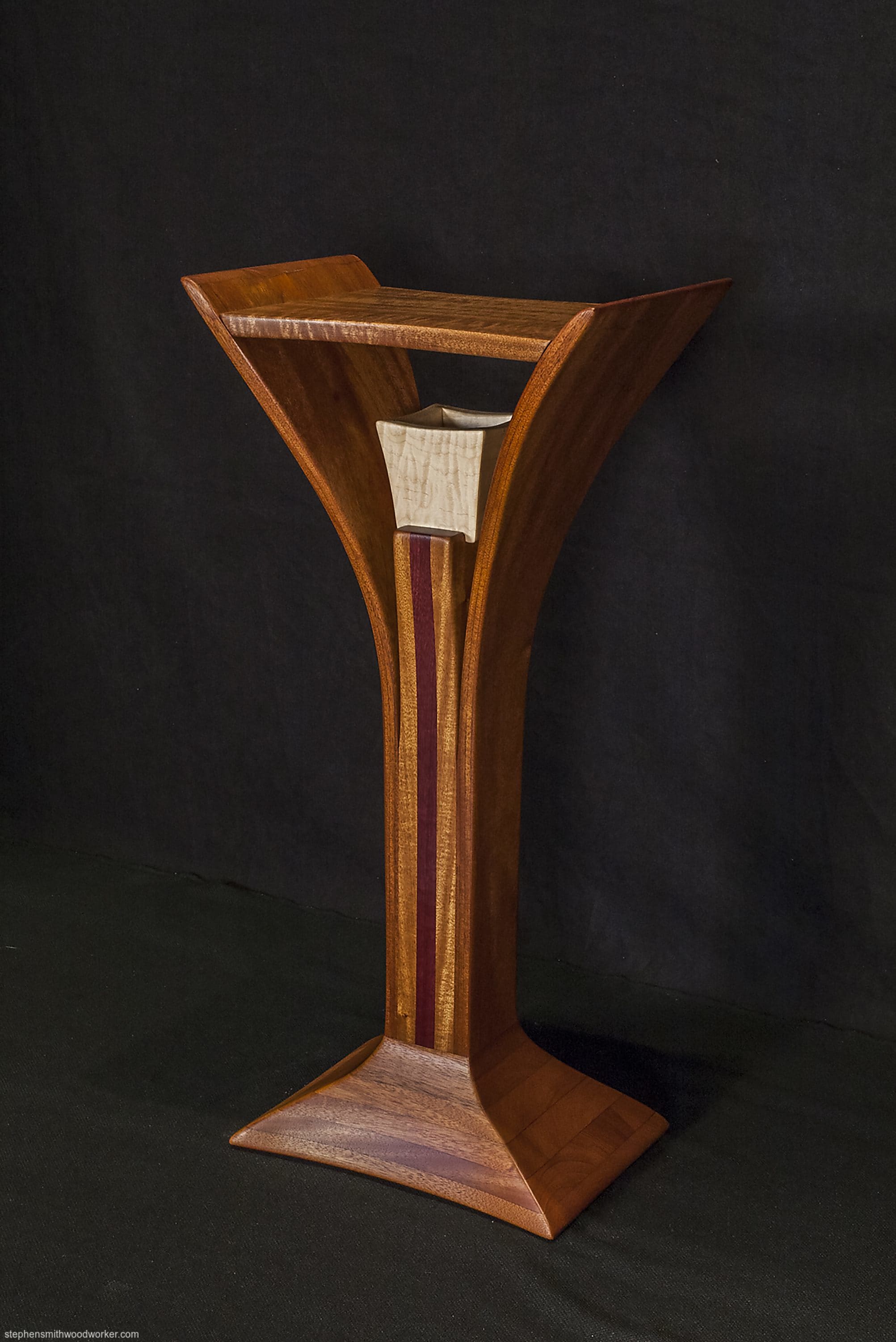Pandora's box #3 Pedestal Table - Stephen Smith Woodworker