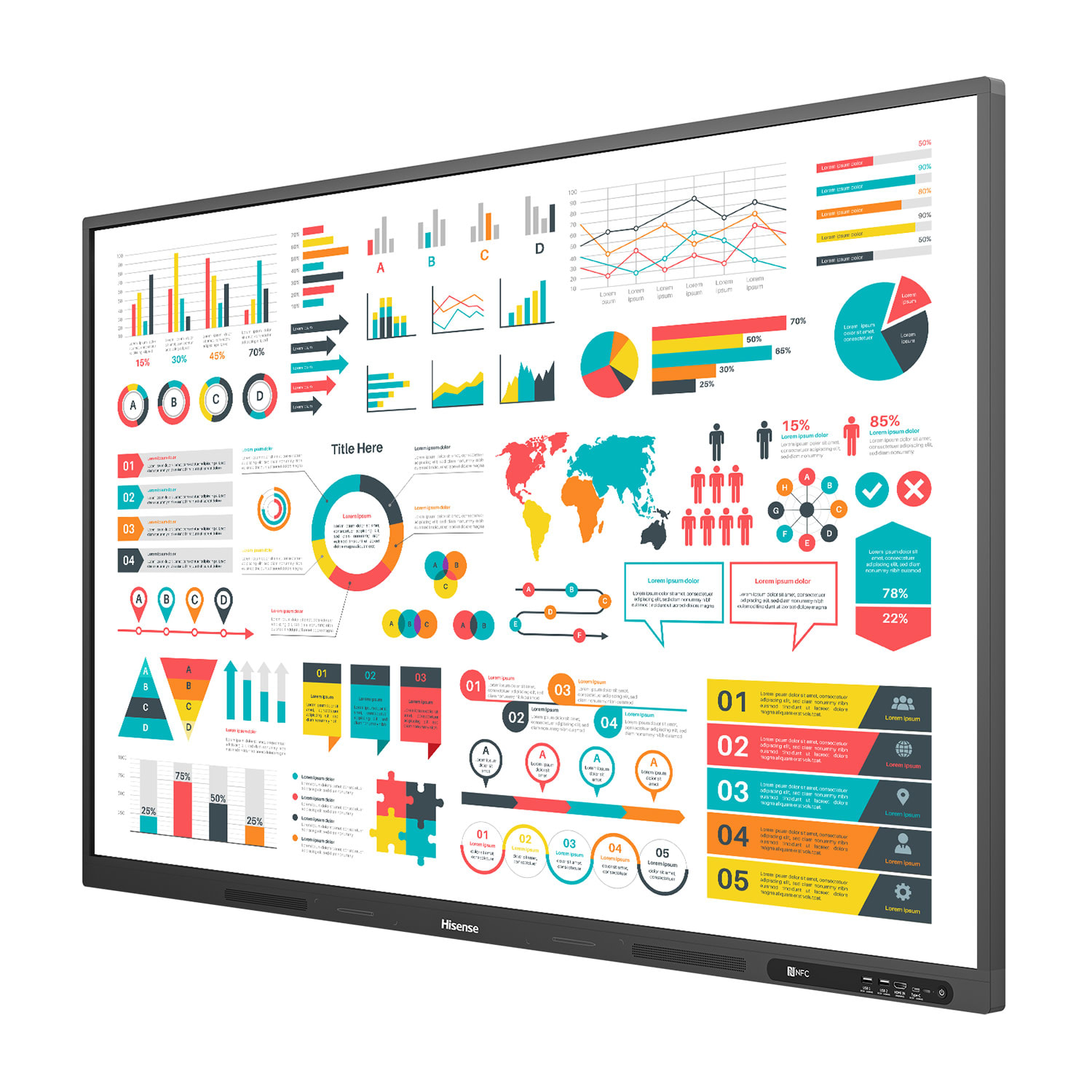 75” Advanced Interactive Display. Hisense Commercial Display