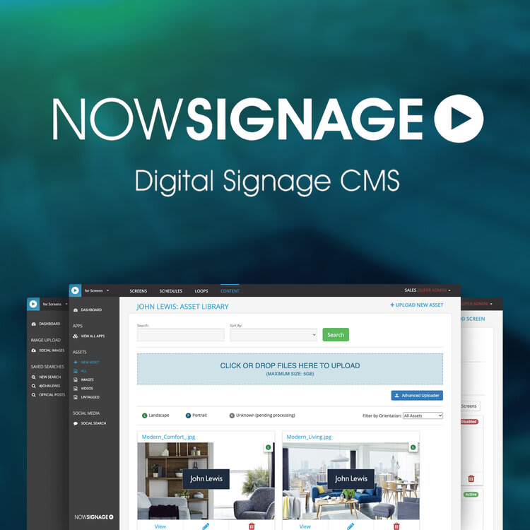 Now Signage Digital Signage CMS. Hisense Commercial Display