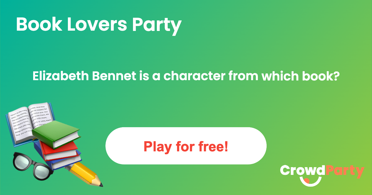 CrowdParty — Book Lovers Party! — 100 Rounds