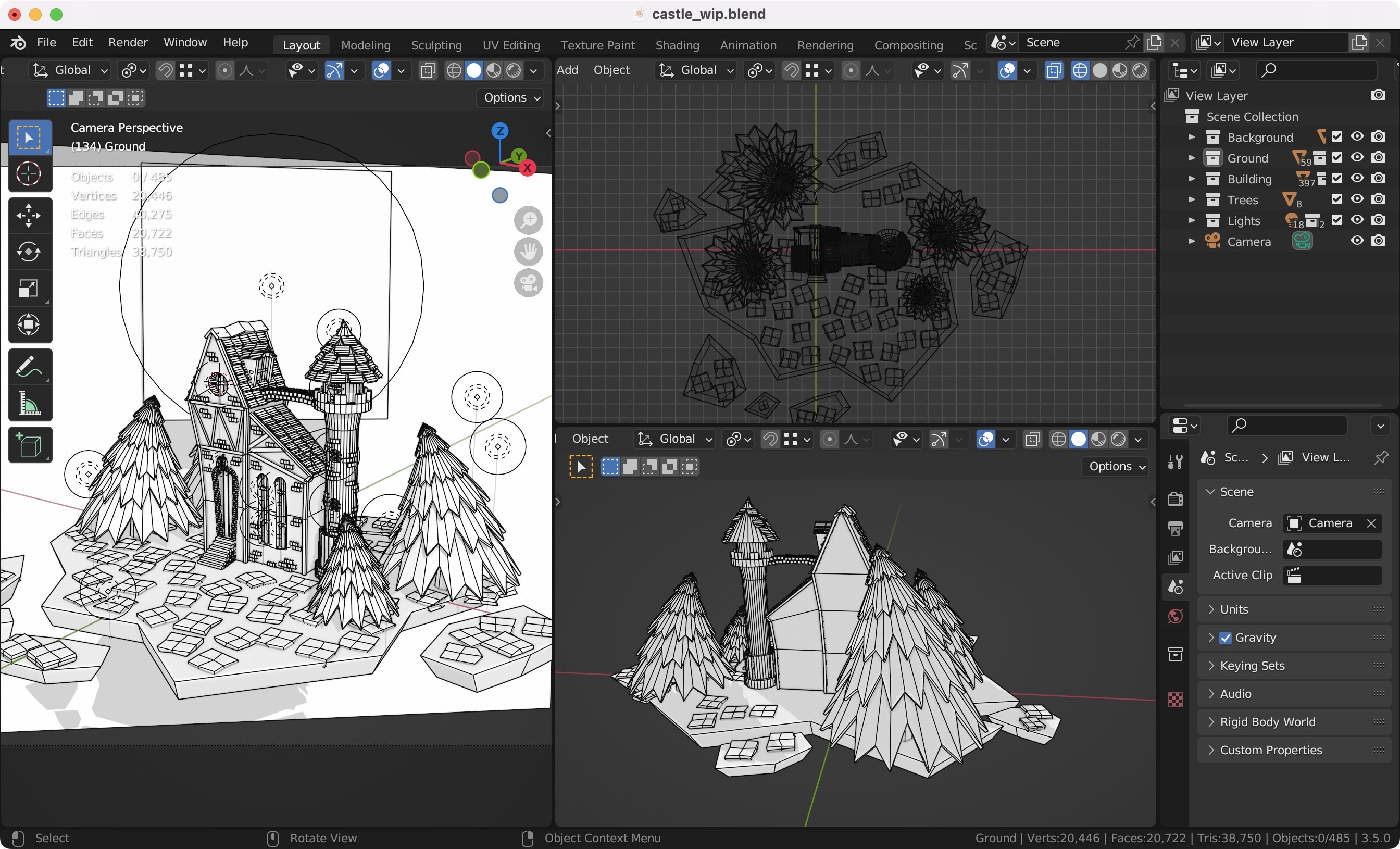 Mateusz Siek - Web-Based 3D Scene: Setup in Blender