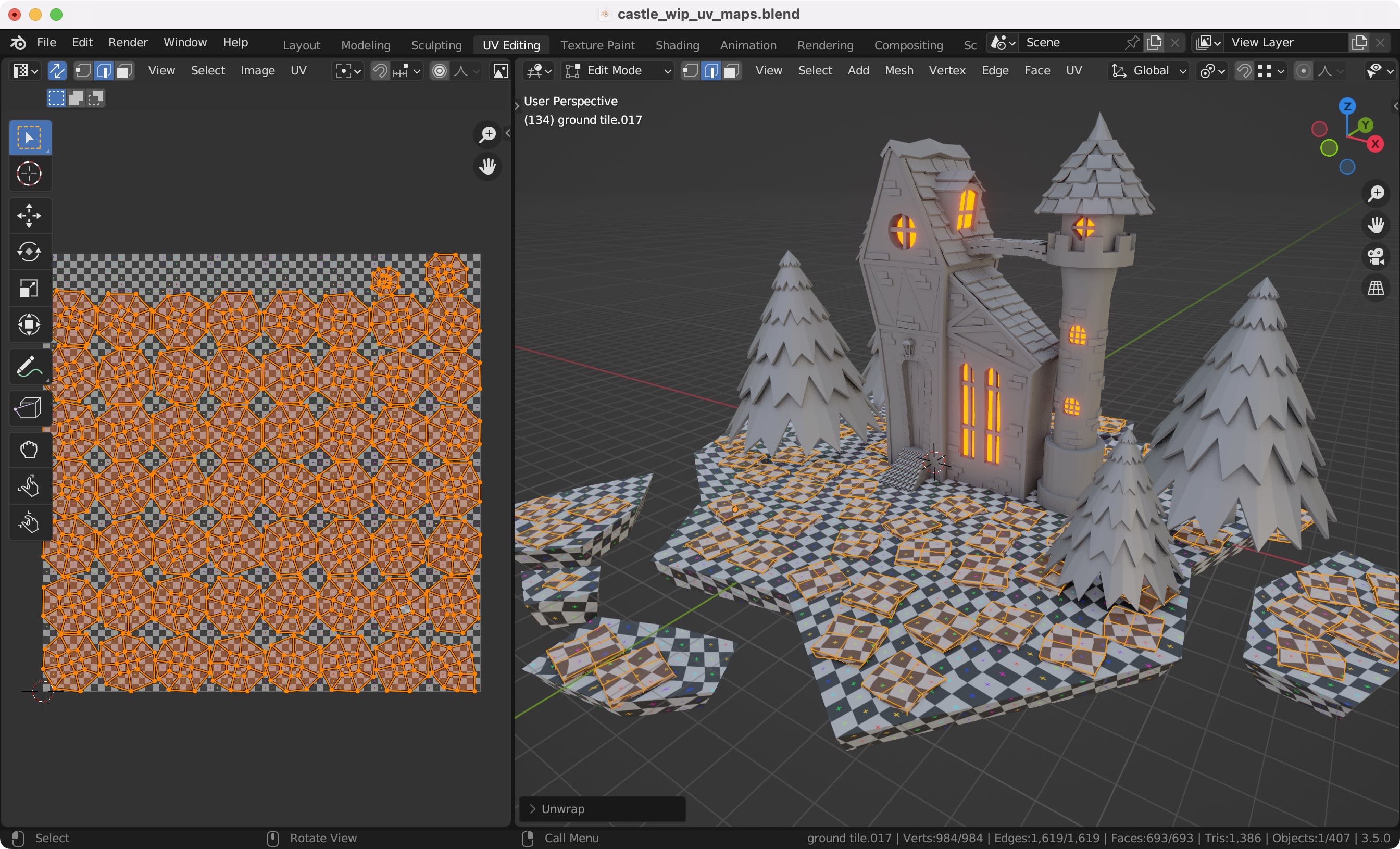 Mateusz Siek - Web-Based 3D Scene: Setup in Blender