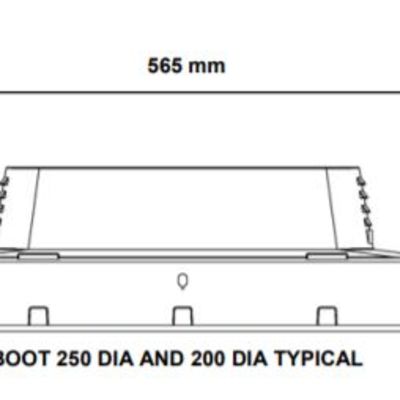 Baby Linear Boot 200ø Spigot (Linear) - Airflow - The HVAC Shop
