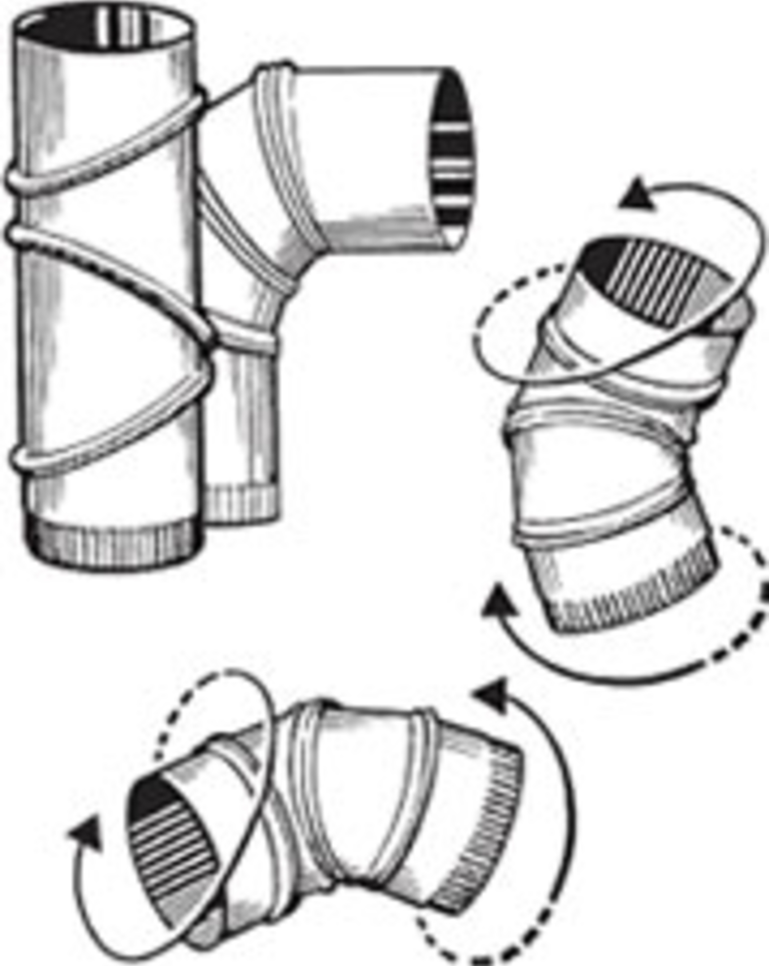 Adjustable Bend 350Ø (Adjustable Bends) - Airflow - The HVAC Shop