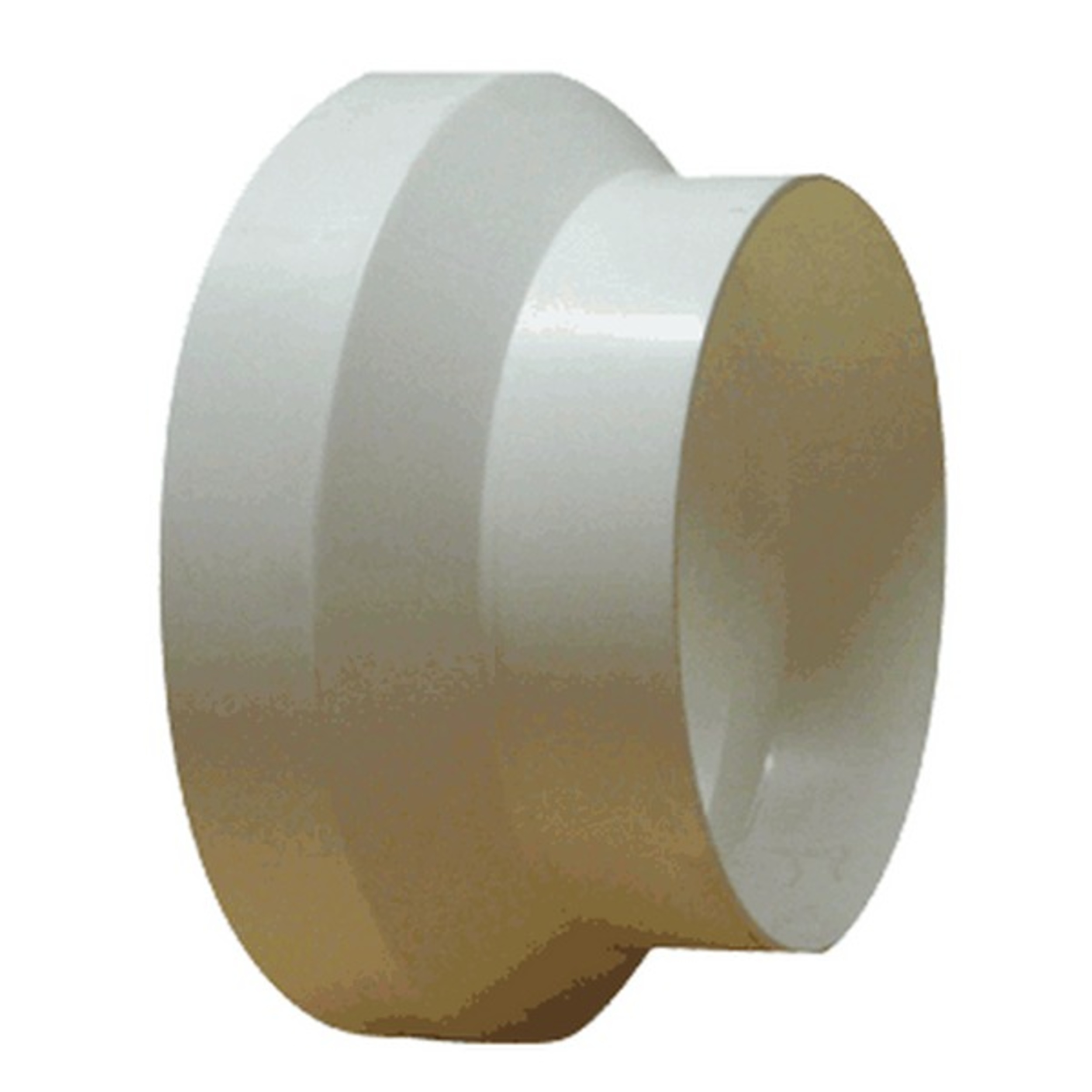 Reducer 125/100 White PVC (Reducers Plastic) - Airflow - The HVAC Shop