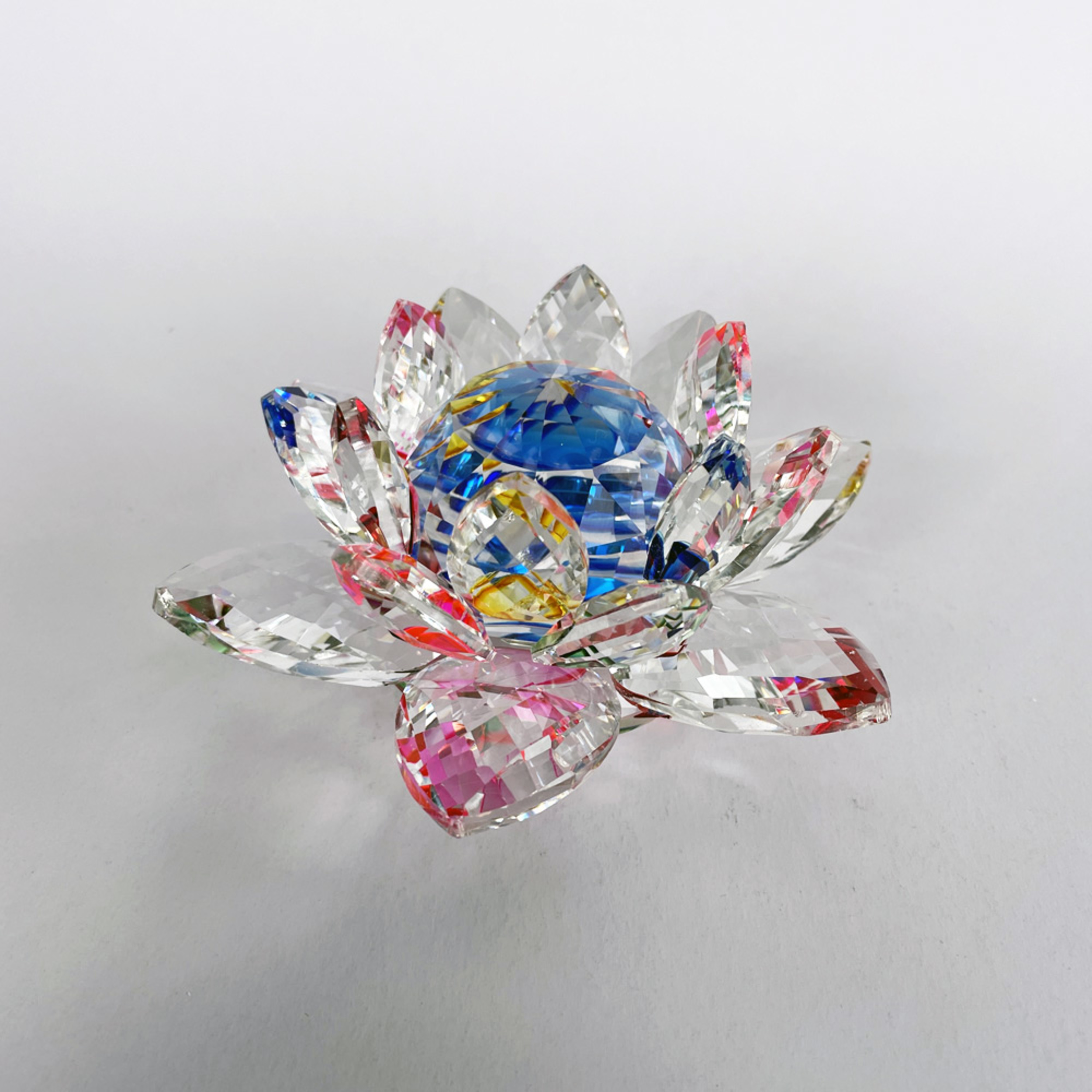 Large Crystal Lotus Flower (Crystal Ornaments) - J&M Trading