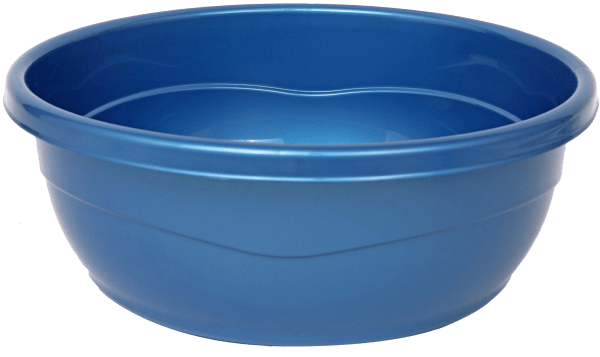 Plastic Washing Bowl Metallic Blue (Case Quantity 60 PC) (Plastic ...