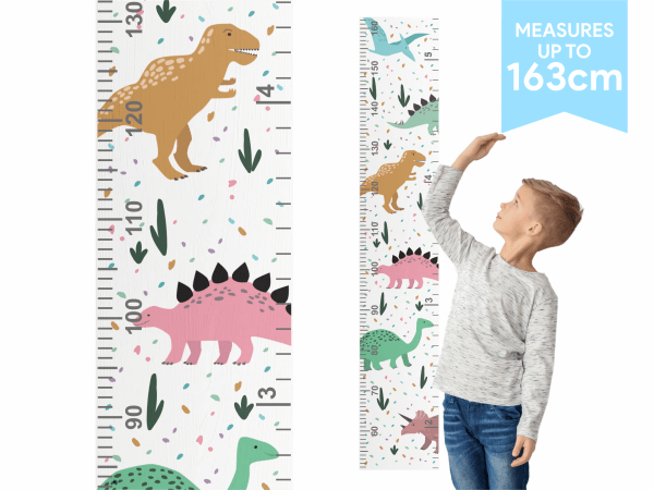 'Dinosaur Friends' White Height Ruler (Children's Height Rulers ...