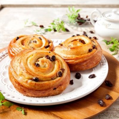 Vanilla-raisin whirl 110g x 50 (Sweet pastries) - Eesti Pagar AS