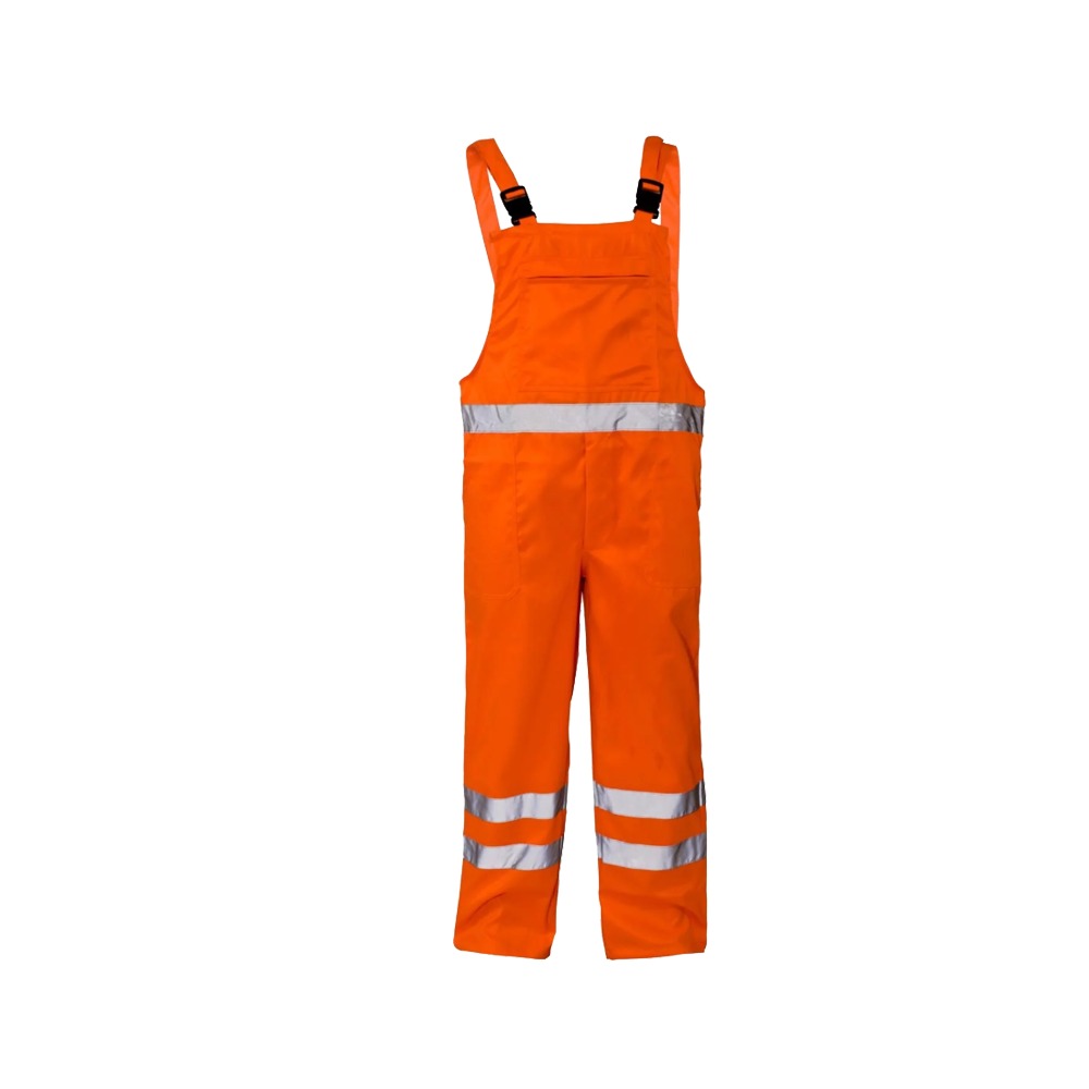 HV Orange Poly/Cotton Bib & Brace (HI VIS ORANGE CLOTHING) - Spartan ...