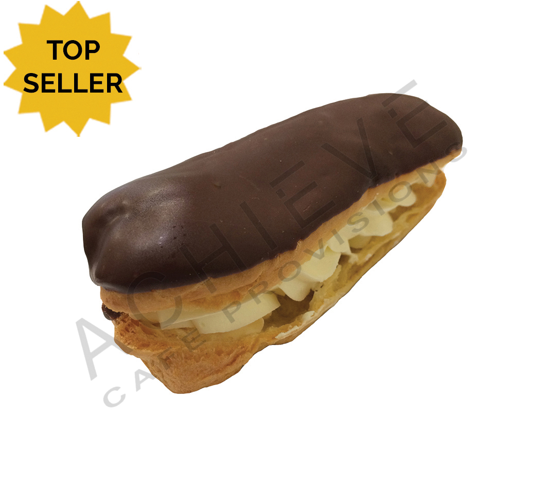 Chocolate & Fresh Cream Eclair - Box of 4 (Eclairs) - Achieve Cafe ...