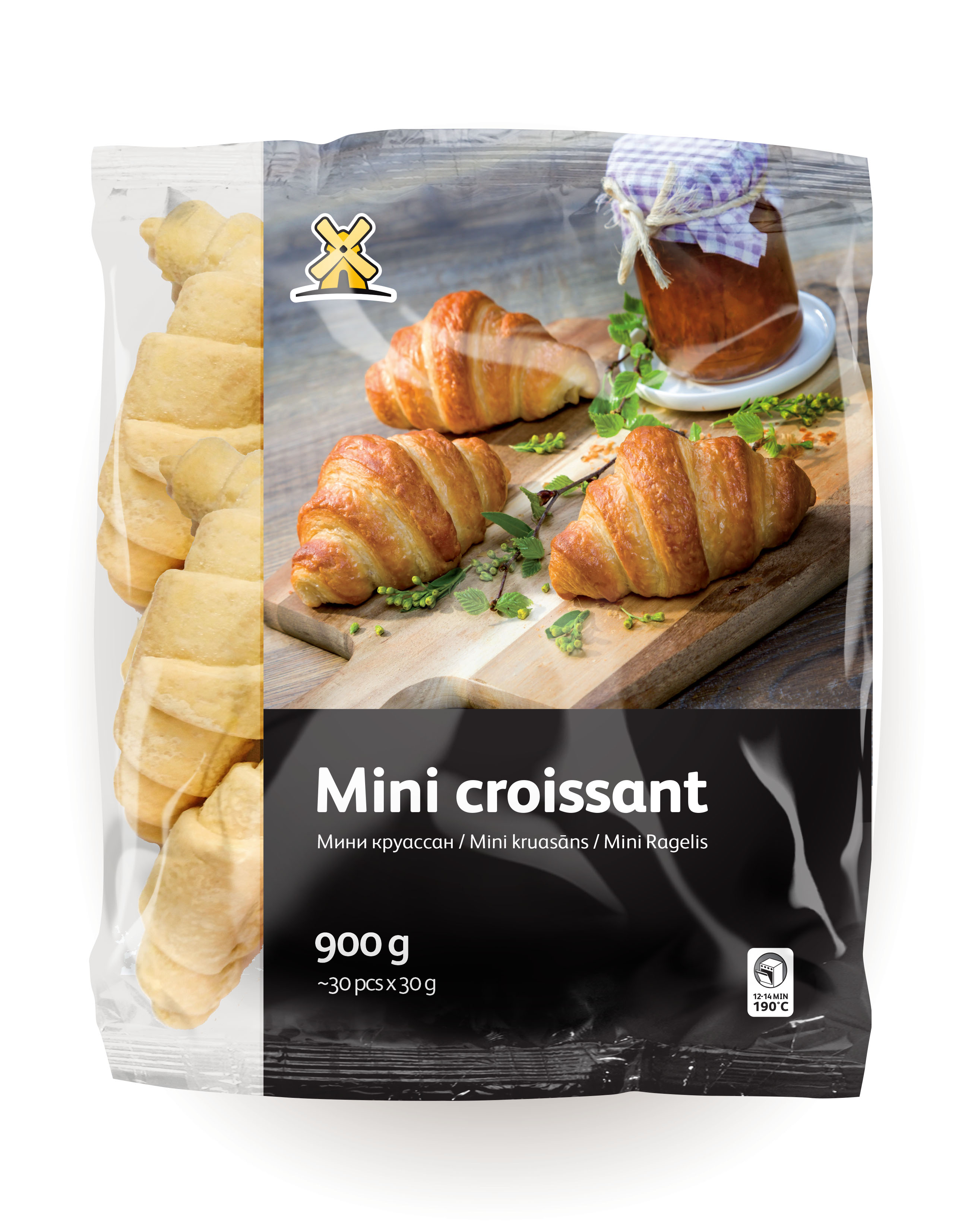 XL Mini croissant 900g (~30 x 30g) x 4 (XL packages) - Eesti Pagar AS