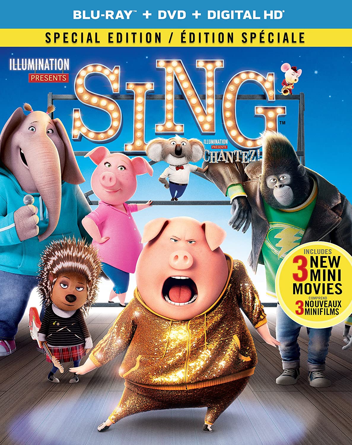 Sing (Blu-ray/DVD Combo) (Universal) - Your Entertainment Source