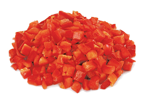 6271 - CAPSICUM RED DICED 1CM KG (Prepared Vegetables) - CITY PRODUCE LTD