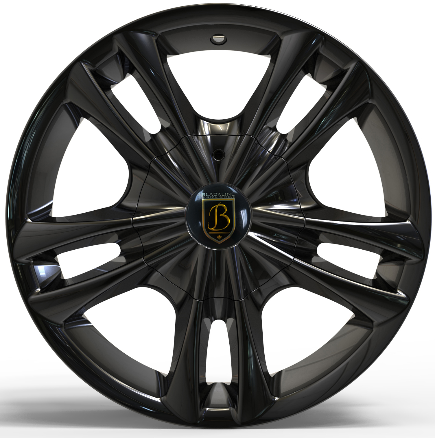 15" ALPINE (5x100/5x114.3 6.5Jx15 ET40, CB73.1, Gloss Black) [5x4/5x4.5 ...