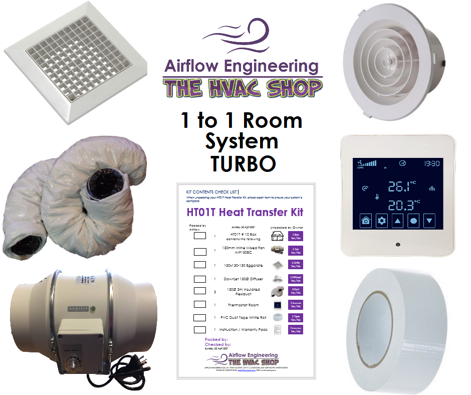 Heat Transfer System One to One Room Turbo (Heat Transfer Kits ...