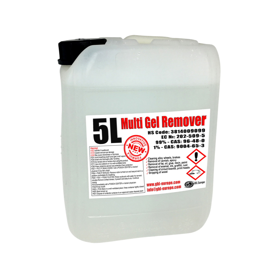 Multi Gel Remover® 5 Litres, Canister + FREE BONUS: 500ml GBL (Pharma ...