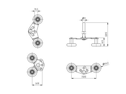 Duplex roller long stem (Rollers and Accessories) - SOMMER