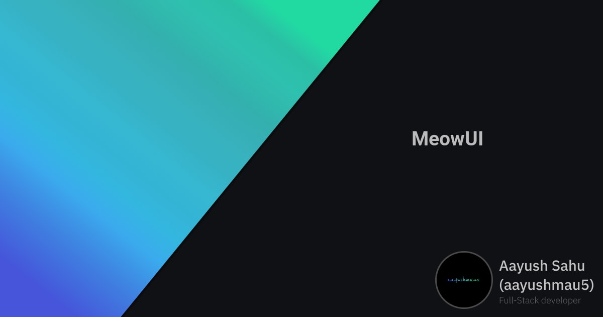 MeowUI