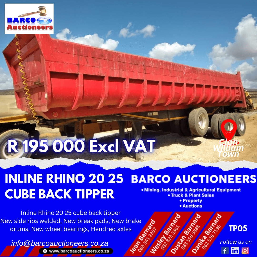 Truck / Plant Catalogue | Barco Auctioneers