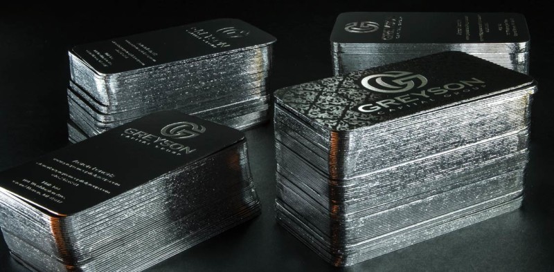 Painted Edge Business Cards - Design on the Edge