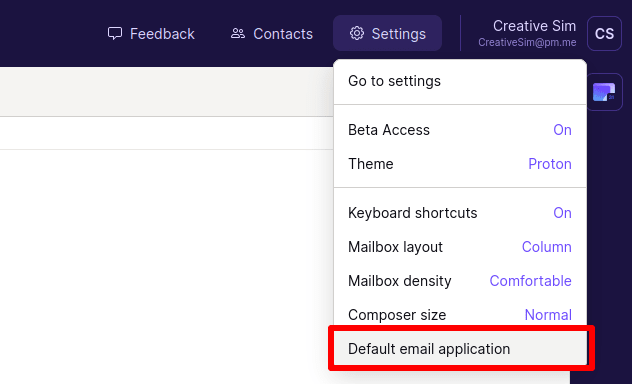 How to set Proton Mail as the default email handler in your browser ...