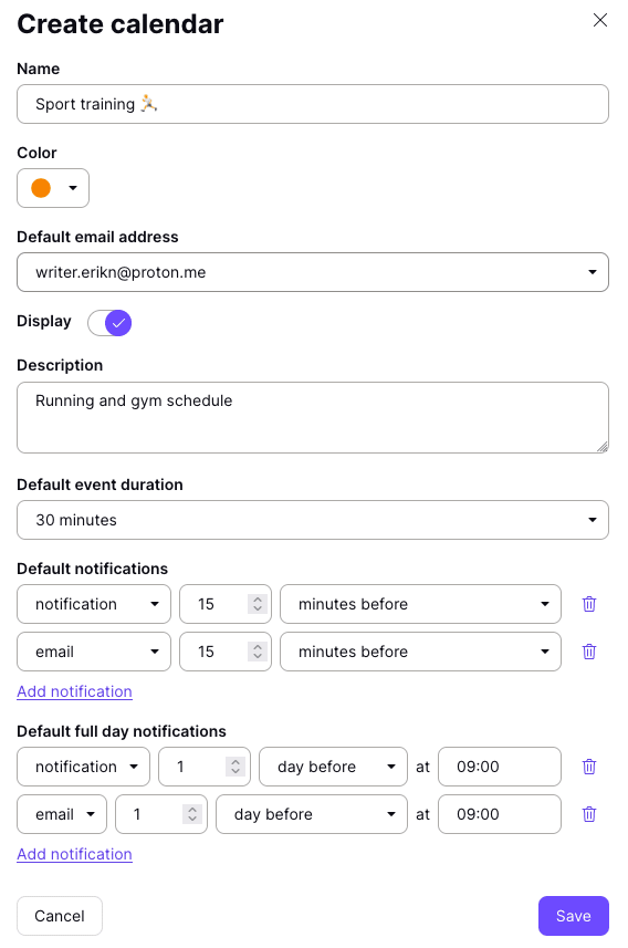 How to create, edit, delete, and export calendars in Proton Calendar ...